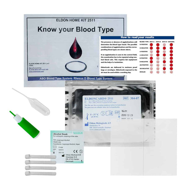 Safeguard Medical | EldonCard, ABO/Rh Blood Typing Kit